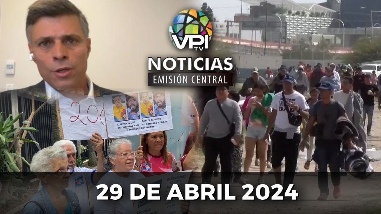 Noticias de Venezuela hoy en Vivo 🔴 Lunes 29 de Abril de 2024 - Emisión ...